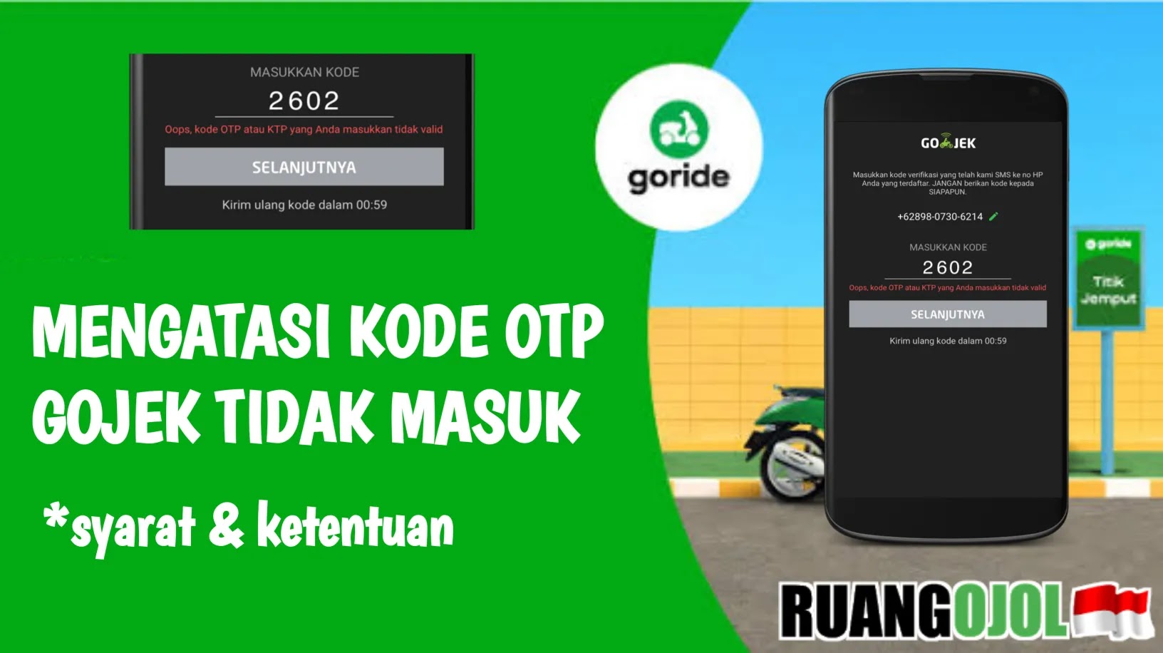 Cara Mudah Mengatasi Kode OTP Gojek Tidak Masuk dan Gagal Terkirim Terbaru