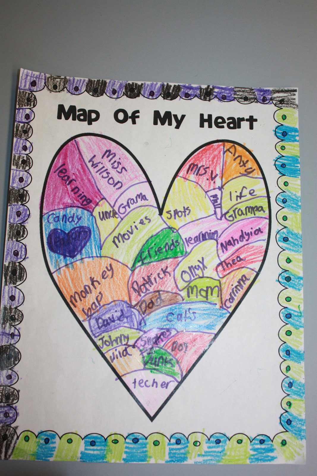 Lauren and Jeanine's Creative Corner: Perfect Square Art and Map of My ...