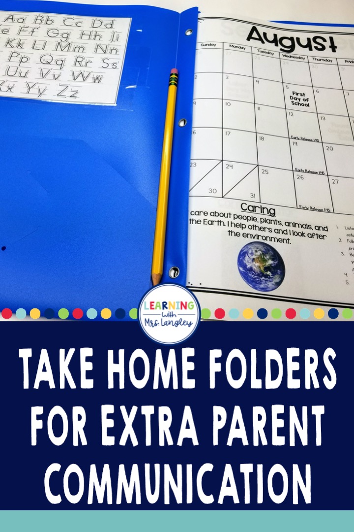 Easy to Make Homework Folders | Learning with Mrs. Langley