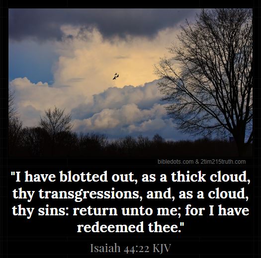 2 Timothy 2:15 Truth: Verse of the Day: Isaiah 44:22 KJV