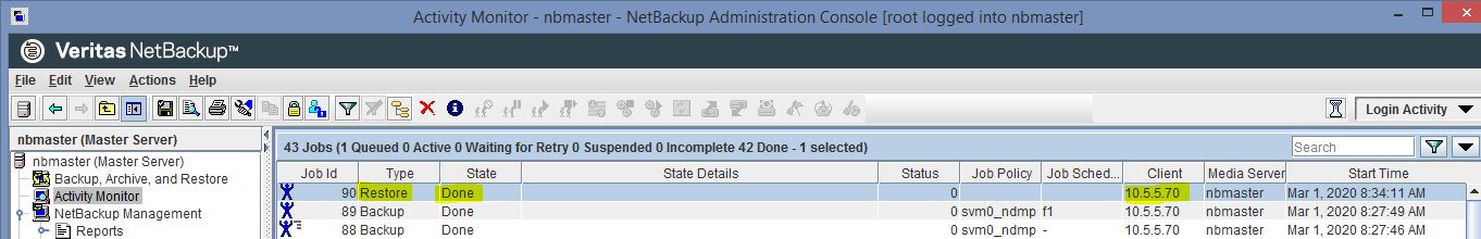 Remote Infrastructure Management Netbackup 8 1 2 Ndmp Backup Configuration Netapp Ontap 9 7