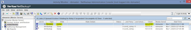 Remote Infrastructure Management: NetBackup 8.1.2 NDMP Backup ...