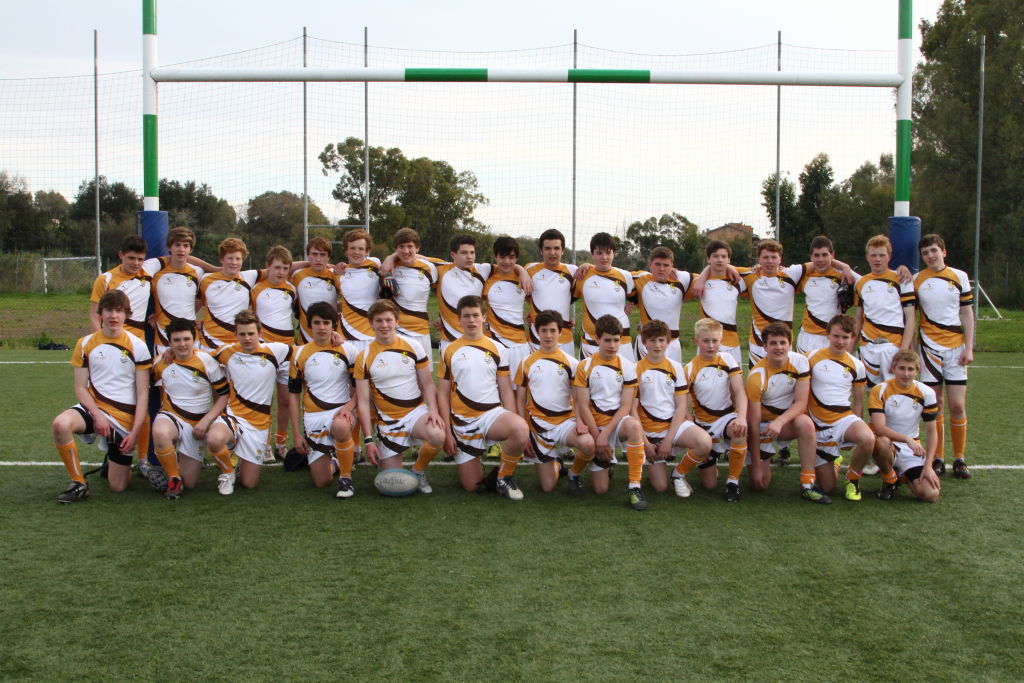 International friendly match: the Monmouth School U16 rugby team from Wales