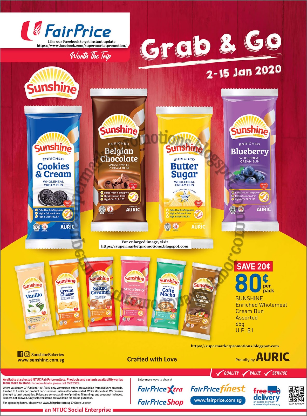 NTUC FairPrice Sunshine Bun Promotion 02 - 15 January 2020 ...