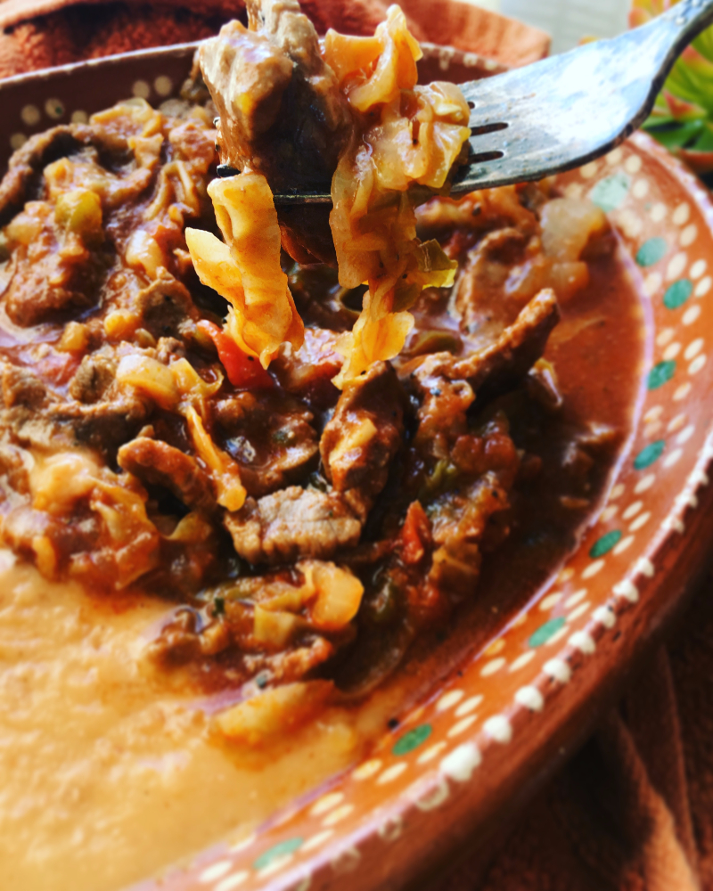 Carne con repollo - Delirios de Cocina