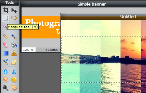 Create a simple Banner with Pixlr Editor