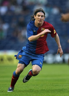 World Entertainment: Lionel Messi in action