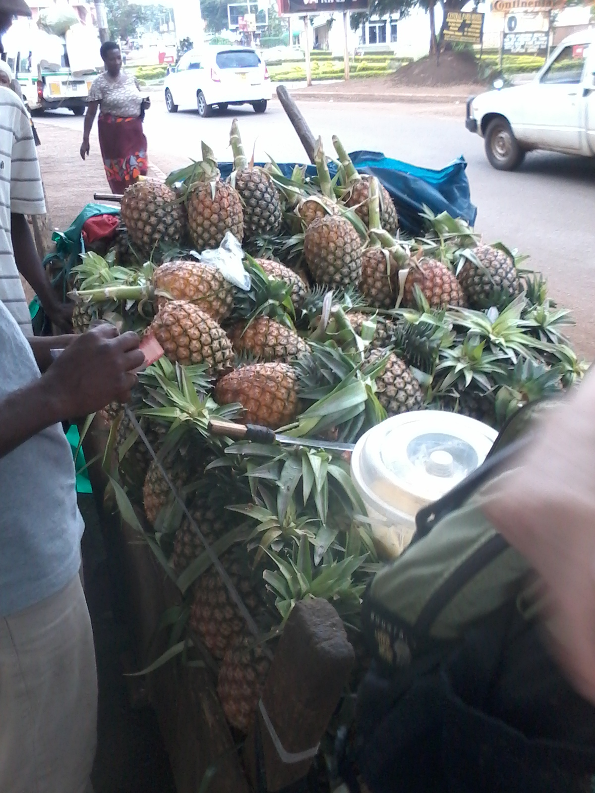Times in Tanzania: Fruit season: Pineapple and Mango