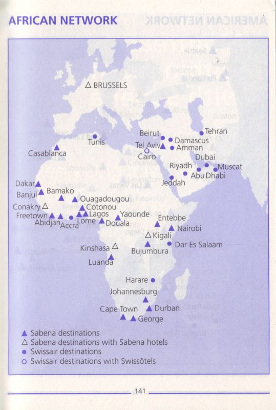 Airline memorabilia: Sabena (1998) + edición local Barcelona
