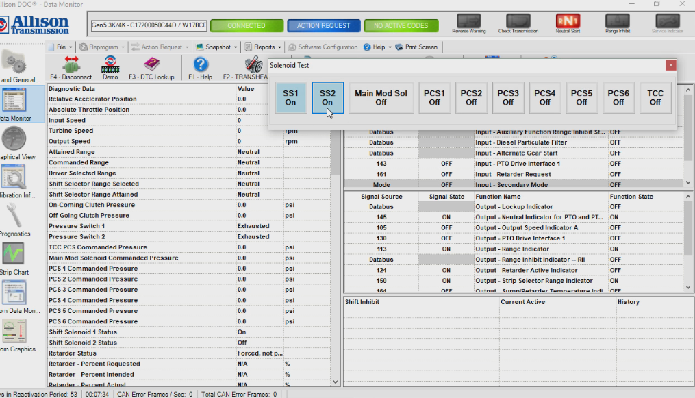 Solenoid Test on ALLISON Transmission using ALLISON DOC Software - Blog ...