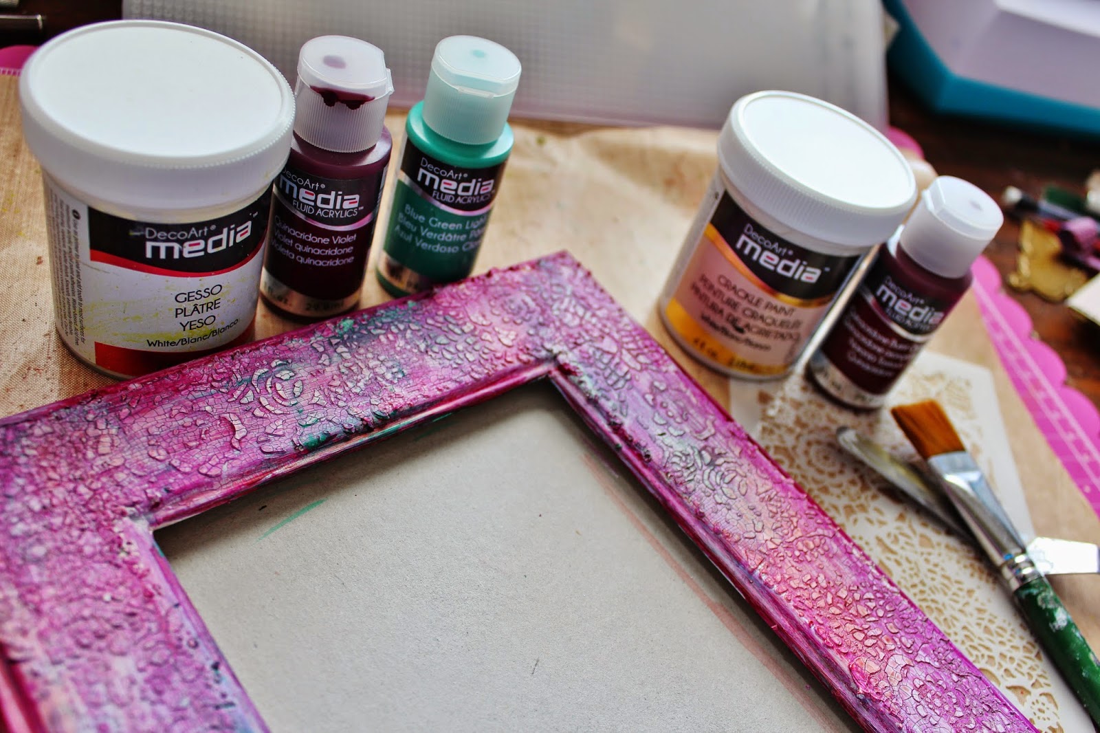 Pam Bray Designs: A Girl with Flair: Mixed Media Frame and Card with ...