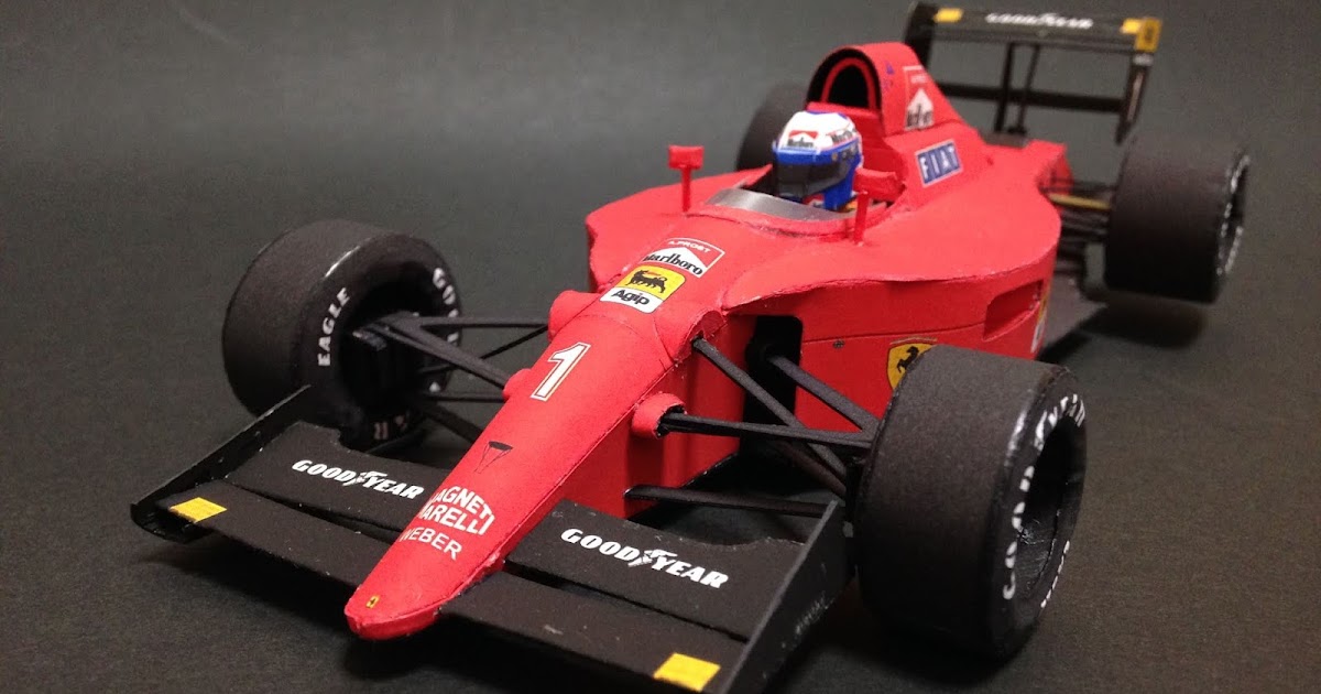 Ferrari 641 A. Prost e N. Mansell- 1990 | F1 Paper Downloads