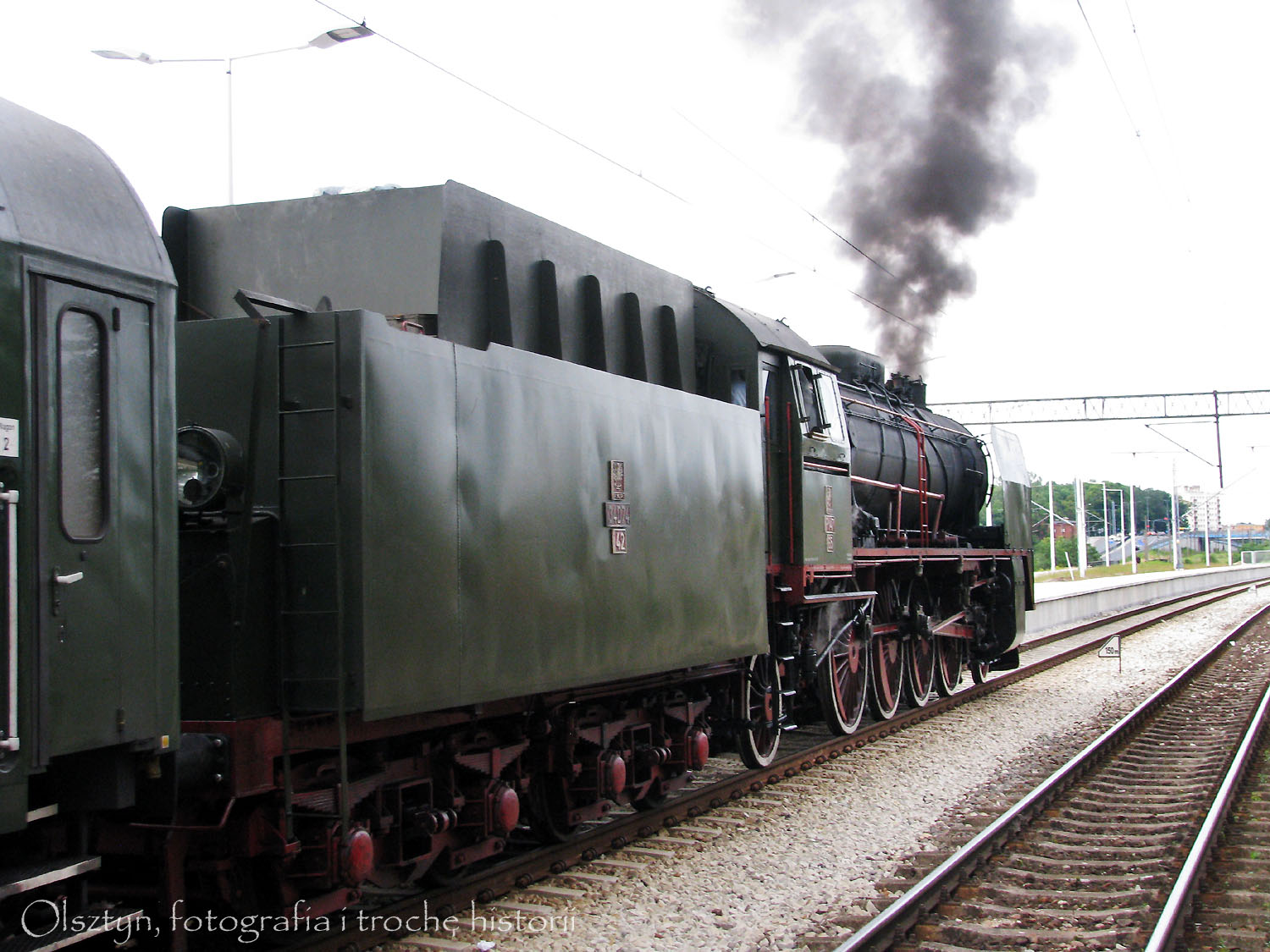 Olsztyn, fotografia i trochę historii ...: Zabytkowy pociąg i parowóz ...
