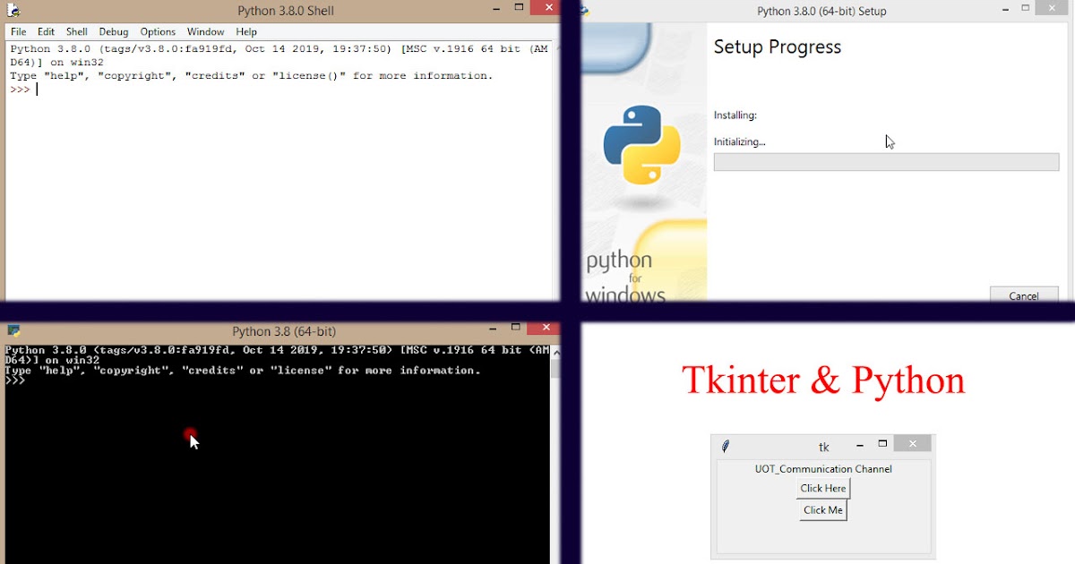 Python طريقة تحميل برنامج البايثون وما هي مكتبة تكنتر وكيفية استيرادها