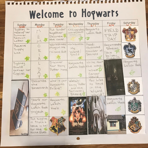 A Crafty Chick: Harry Potter Summer Camp Calender