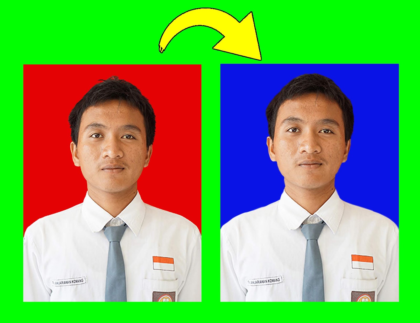 Cara Mengganti Warna Background Pas Foto Di Photoshop
