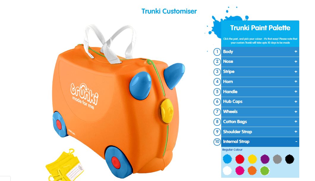 Show your child's personality with the new Trunki Customiser ...