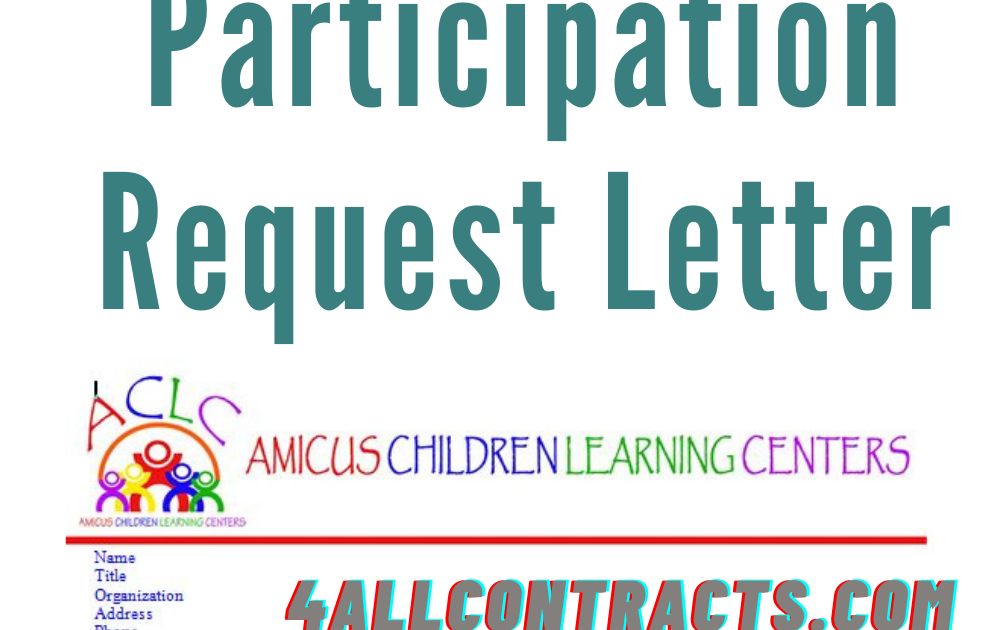 Participation Request Letter Word Sample Contracts participation-request-letter-word-sample-contracts