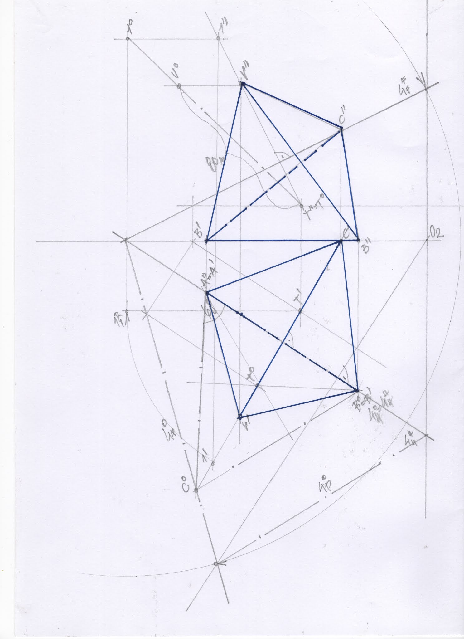 NACRTNA GEOMETRIJA - DESCRIPTIVE GEOMETRY - GEOMETRIA DESCRITTIVA - DARSTELLENDE GEOMETRIE