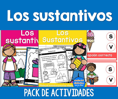¿Cómo podemos trabajar los sustantivos, adjetivos y verbos? - Material ...