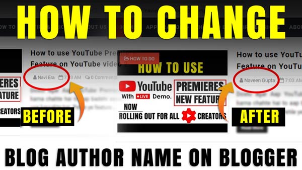 How to Change Blog Author Name on Blogger ? - Navi Era - Tech | Tutorial