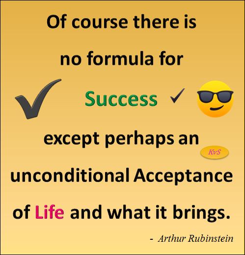 Formula For Success Quotes By Arthur Rubinstein