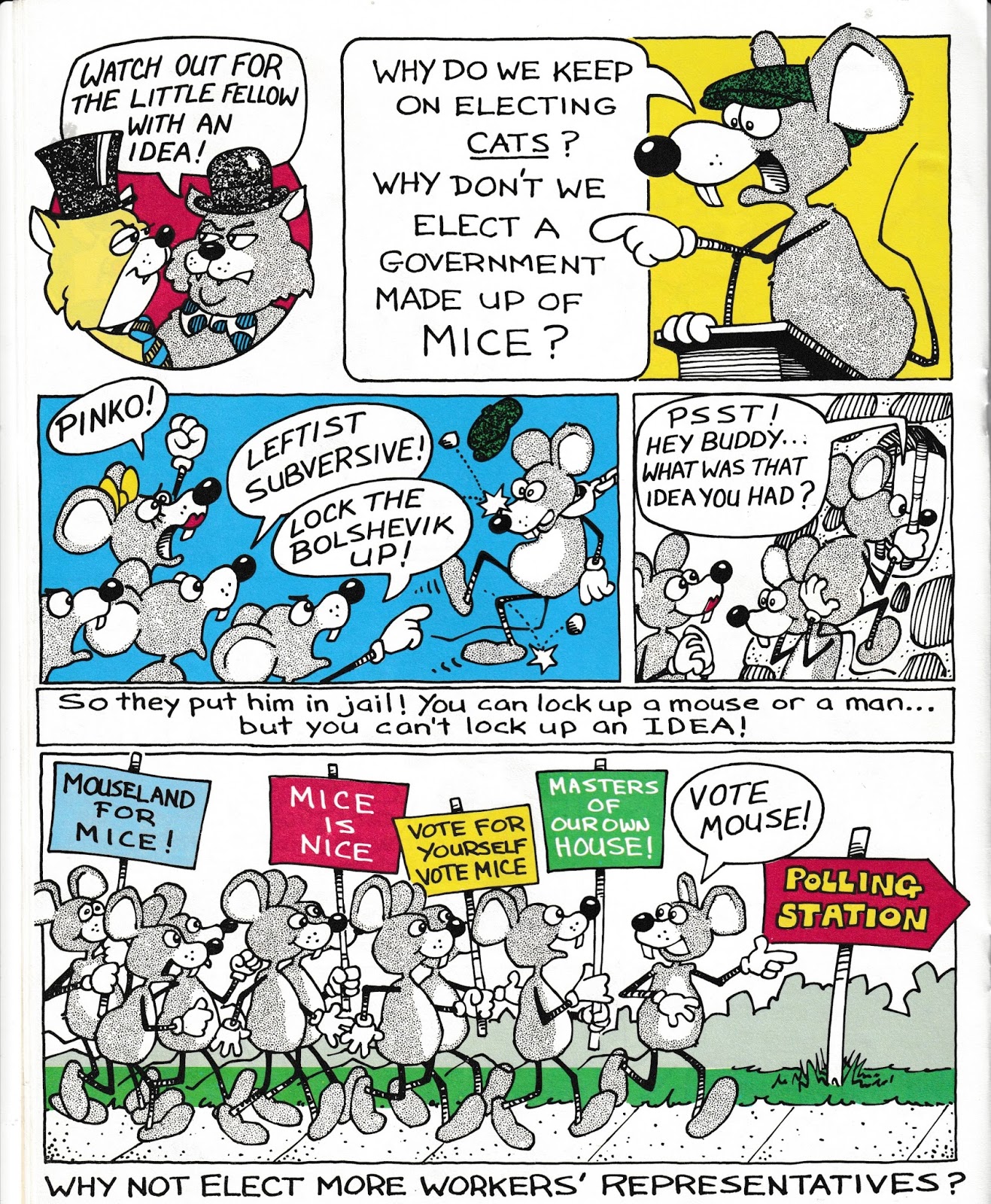 The Left Chapter: Mouseland a Fable by Tommy Douglas -- The Comic