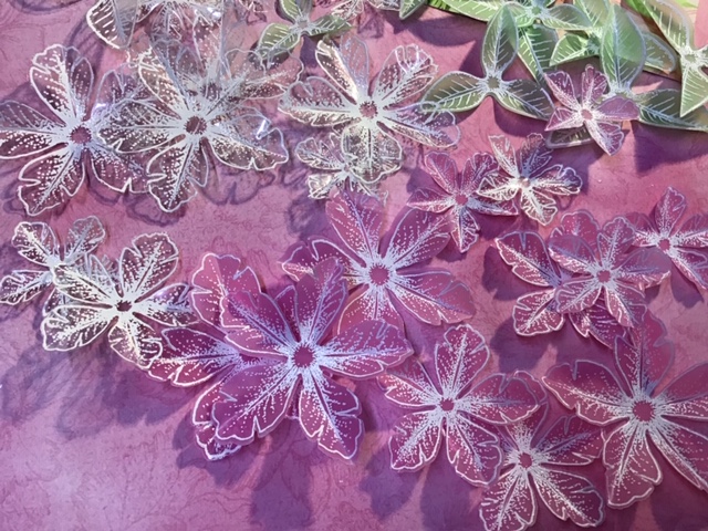 The Purple Magnolia Papercraft: Thank you with dainty vellum flowers