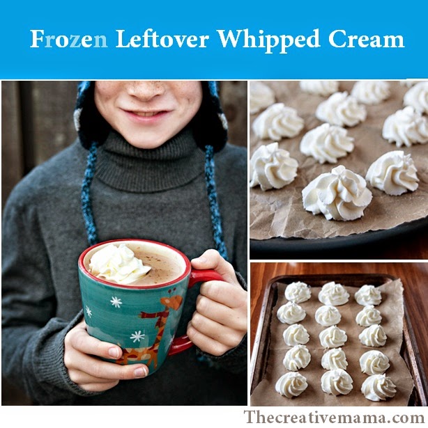 Creative Recipes Collection!: Frozen Whipped Cream Dollops