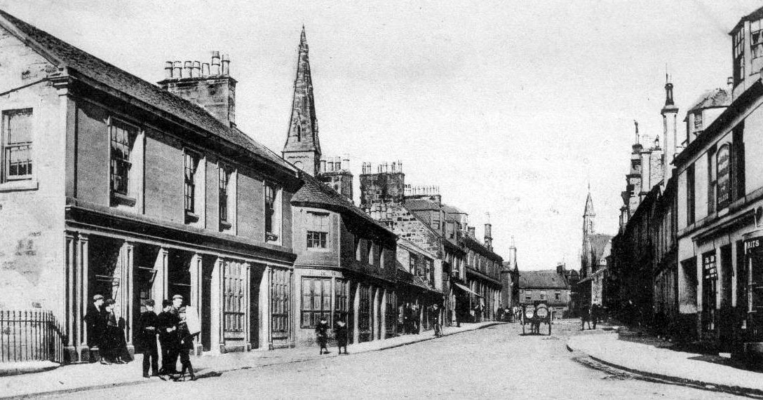 Tour Scotland: Old Photograph New Street Dalry Scotland