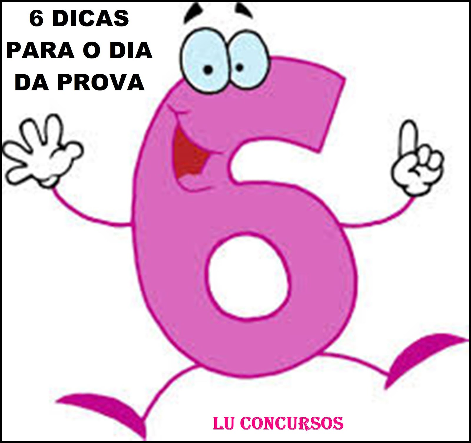 Lu Concursos: 6 DICAS PARA O DIA DA PROVA