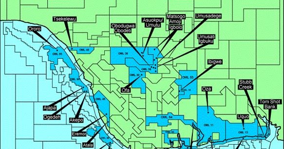 Nigeria oil blocks map - scubabda