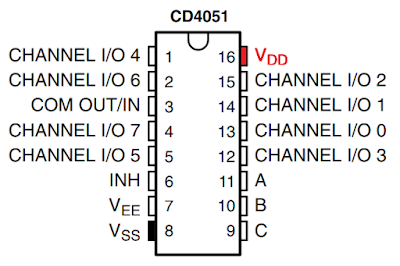 Мультиплексор 4051 ардуино