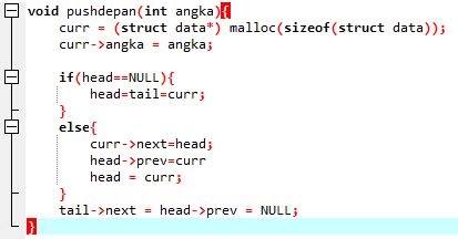 Data Structures: Single dan Double Linked List, push&pop + contoh