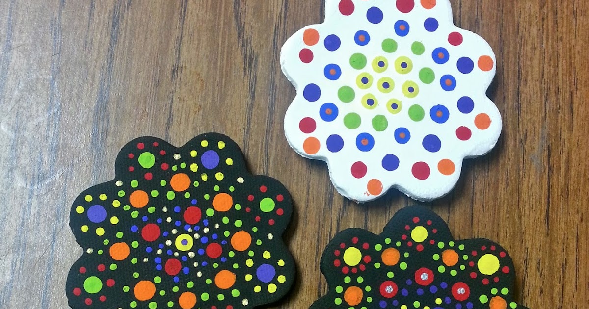 Australian Dot Art Clay Magnets | Art with Mrs. Nguyen