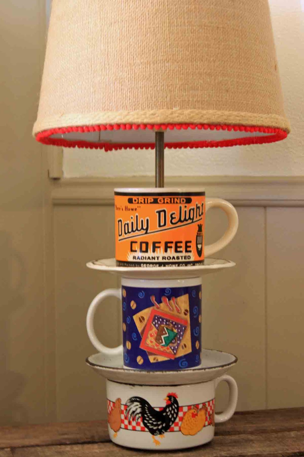 The B Farm : coffee cup lamp