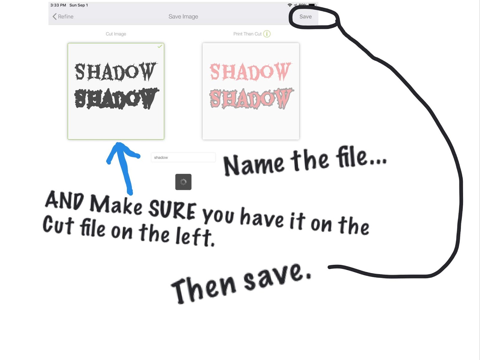 iPad Digital Fun: Shadow layer using Phonto app