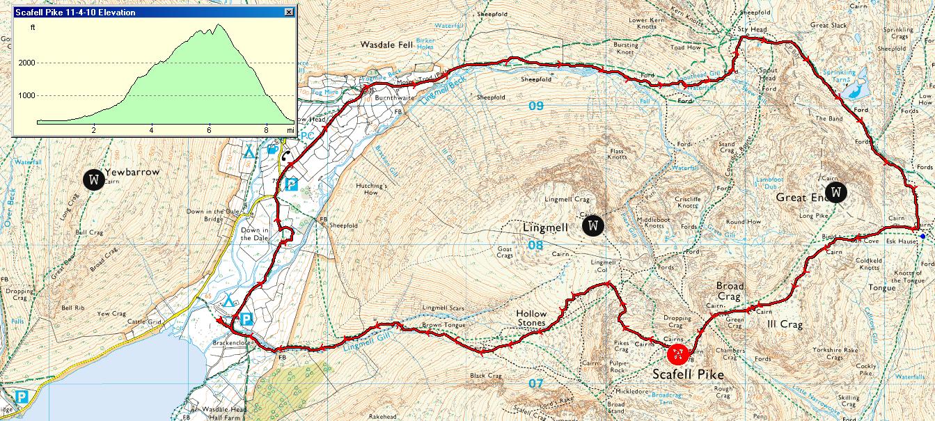 Oversharing: Scafell Pike from Wasdale Head - April 2010