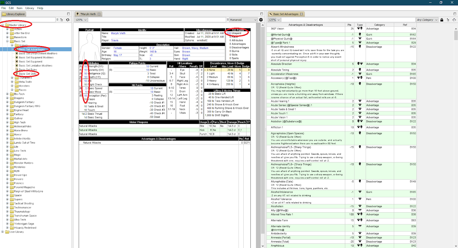 Insidious GURPS Planning: The Basics of Using GCS