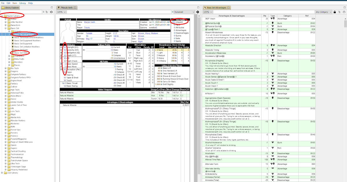 Insidious GURPS Planning: The Basics of Using GCS