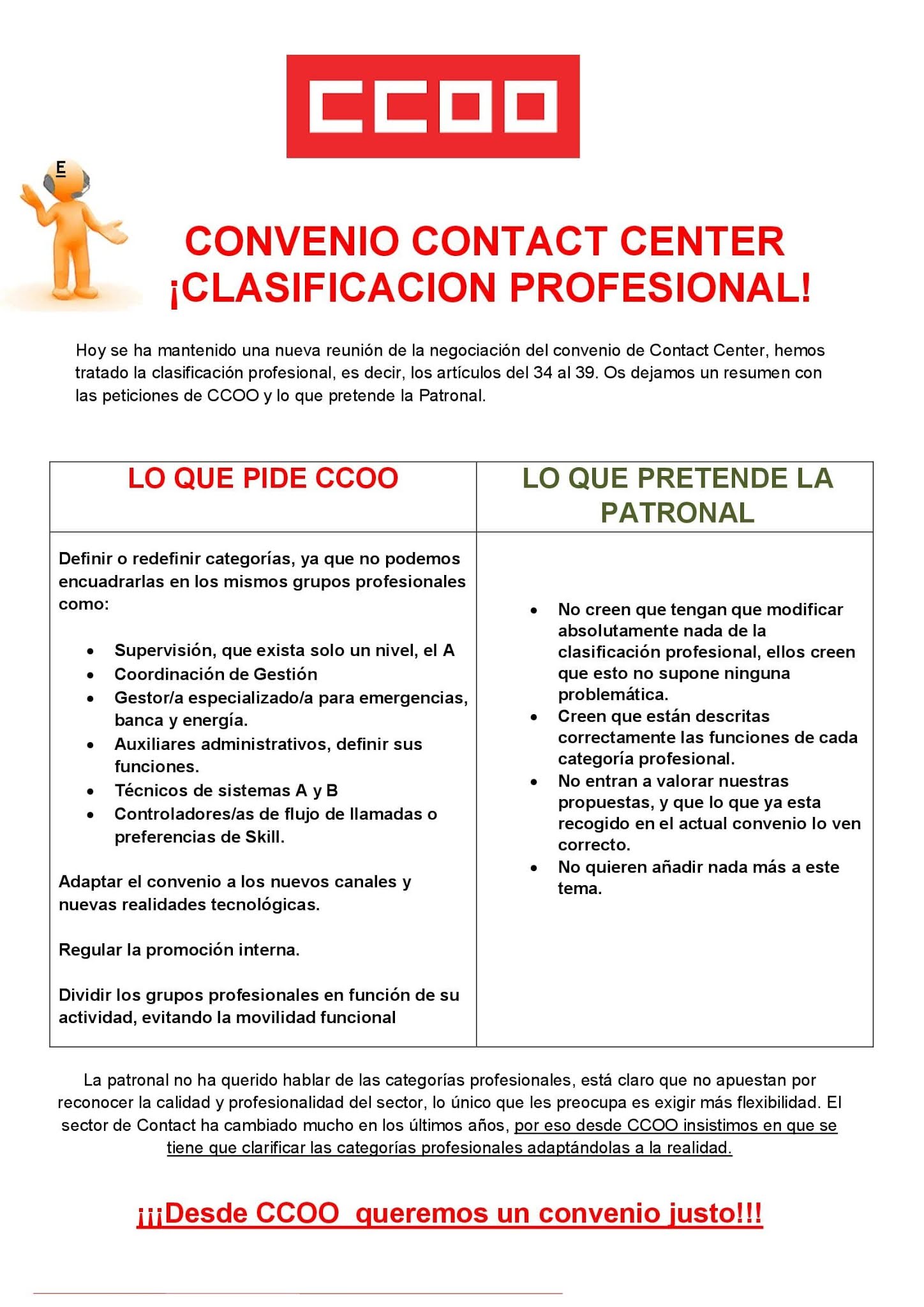 Tu representación sindical de CCOO en MST EXPERT KNOWLEDGE: MESA ...