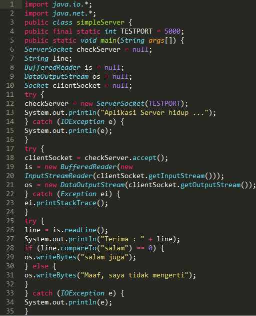 ILMU PENGETAHUAN: Pemrograman Jaringan (Aplikasi Client-Server TCP)