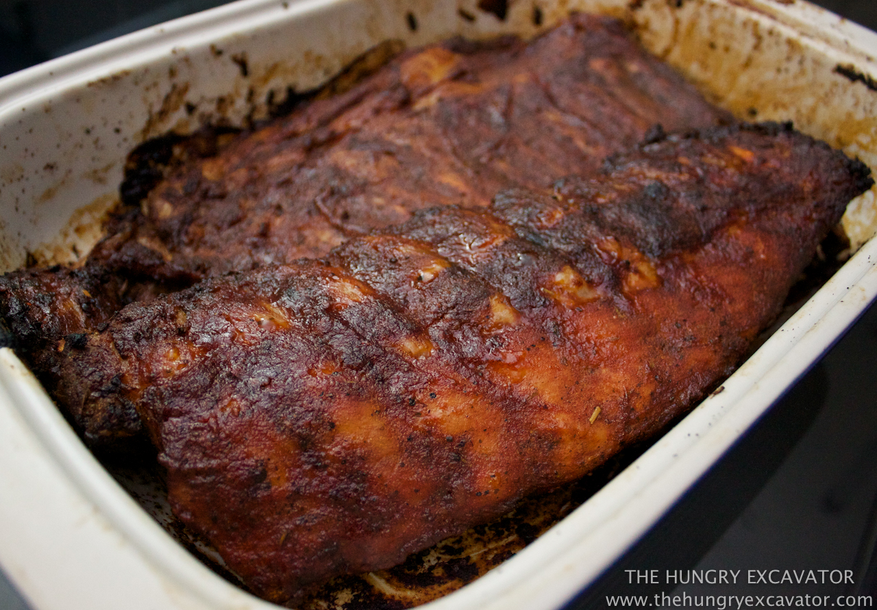 The Hungry Excavator: American BBQ Ribs and Marinated Coleslaw Recipe