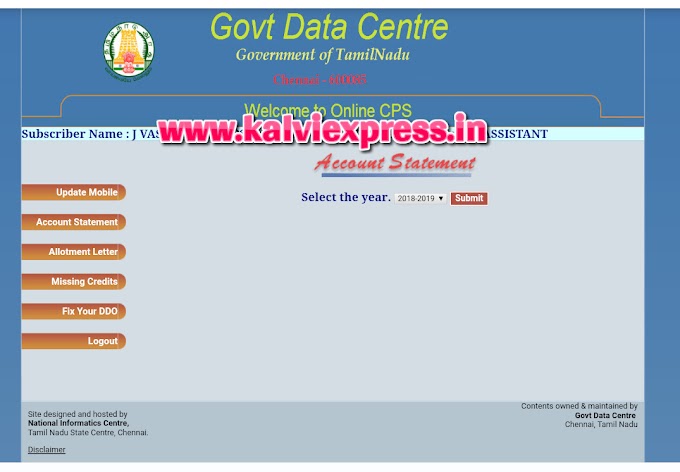 CPS ACCOUNT STATEMENT FOR THE YEAR 2018-19 - AVAILABLE FROM TODAY ...