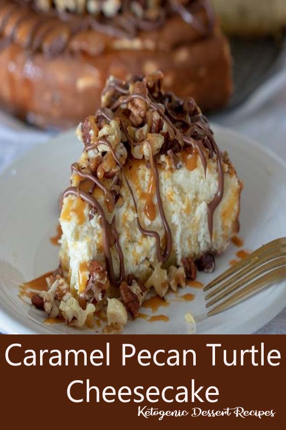 Caramel Pecan Turtle Cheesecake - VEGAN RECIPES