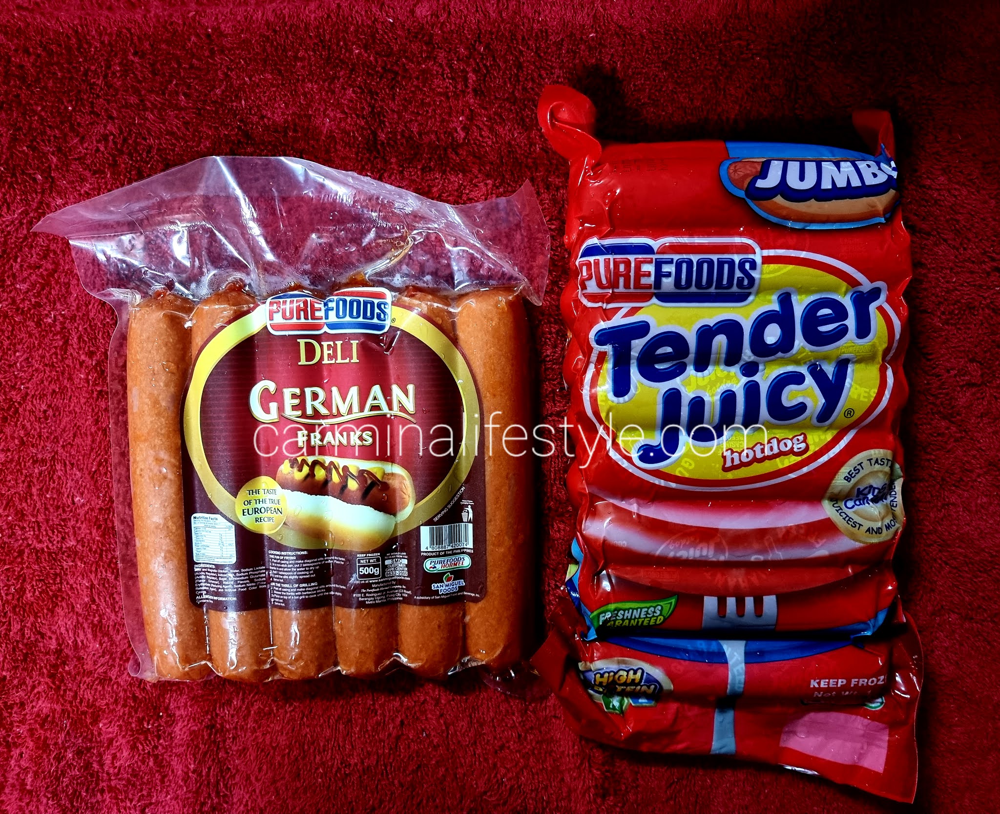 Deli German Franks and Tender Juicy Hotdog