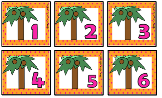 Chicka Boom 123 Number Cards ~ Preschool Printables