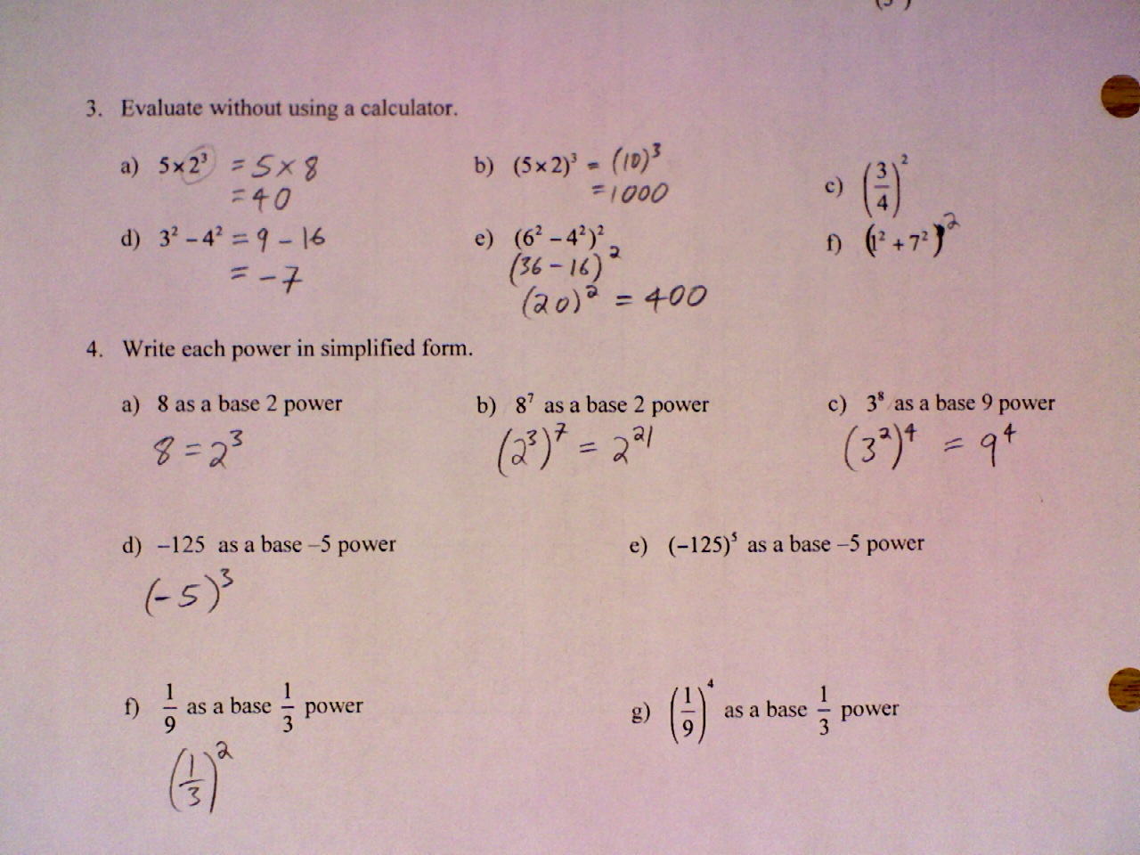 Grade 11 Functions and Applications: Dec. 3 Class