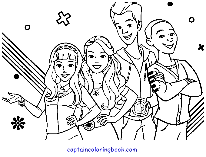 Fresh Beat Band Coloring Pages Sketch Coloring Page