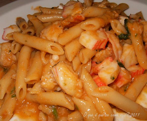 O que é que se come aqui?: Penne à Marinheiro